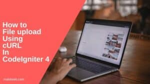 How to File upload using cURL in CodeIgniter 4 - Makitweb